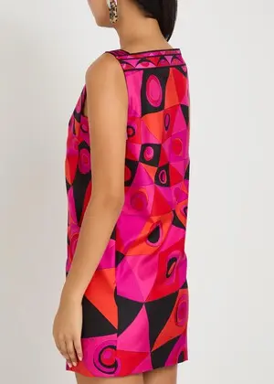 Emilio Pucci Printed Silk-twill Mini Dress