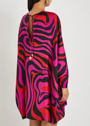 Emilio Pucci Printed Silk-twill Mini Kaftan