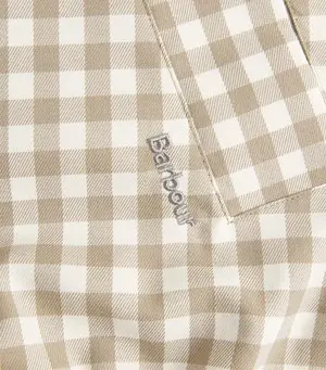 Barbour Gingham Ovingham Jacket - Beige
