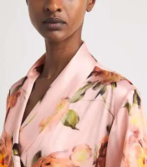 Harrods Silk Midnight Rose Night Robe