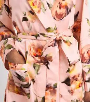 Harrods Silk Midnight Rose Night Robe