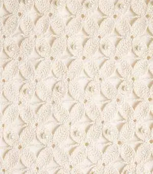 Sandro Crochet Beaded Mini Skirt - Beige