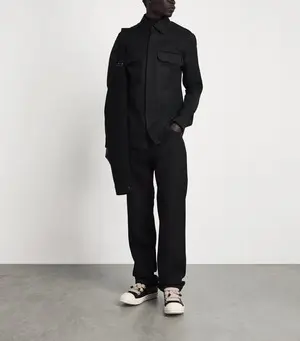 Rick Owens Cotton Poplin Work Shirt