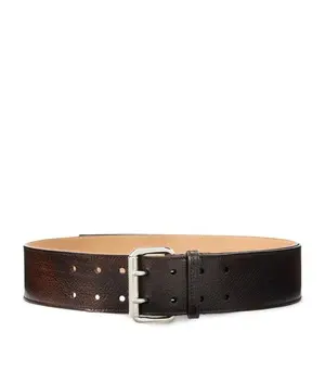 Ralph Lauren Distressed Calfskin Belt - Brown
