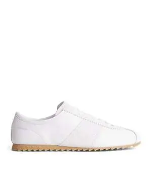 Sandro Leather And Suede Low-top Trainers