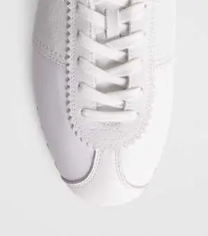 Sandro Leather And Suede Low-top Trainers