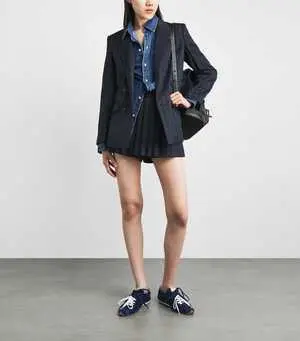 Maje Double-breasted Pinstripe Suit Jacket