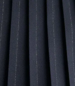 Maje Pleated Metallic Stripe Shorts