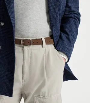 Brunello Cucinelli Reversed Leather Belt