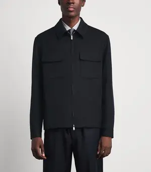 LARDINI Cotton Zip-up Jacket