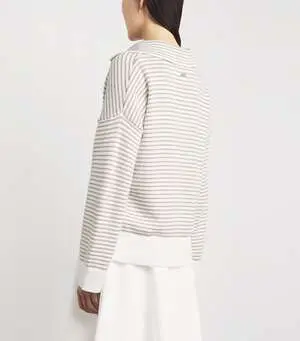 Barbour Cotton Stripe Aylesby Sweater - Ivory