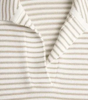 Barbour Cotton Stripe Aylesby Sweater - Ivory