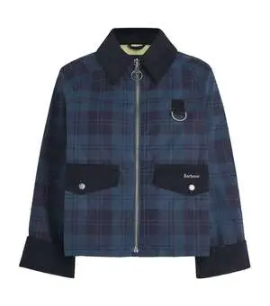 Barbour Cotton Check Jacket - Blue