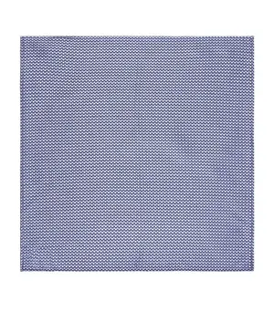 Pal Zileri Silk Printed Pocket Square - Blue