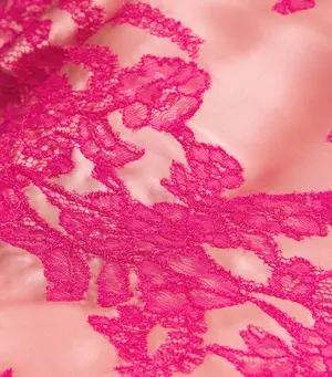 TORLOWEI Silk Kaftan With Lace Inserts