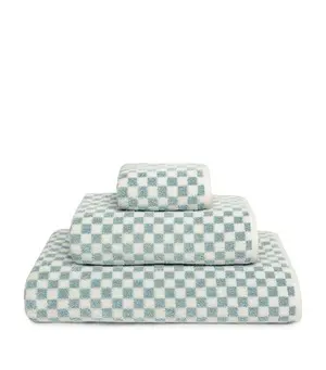 GRACCIOZA Cotton Estoril Washcloth - Blue