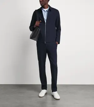 Marco Pescarolo Virgin Wool Blend Zip Up Jacket