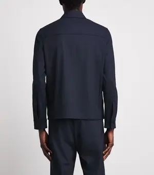 Marco Pescarolo Virgin Wool Blend Zip Up Jacket