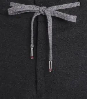 Marco Pescarolo Cashmere Drawstring Trousers - Grey