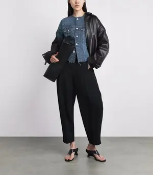7 For All Mankind Rhinestone Embellished Denim Jacket