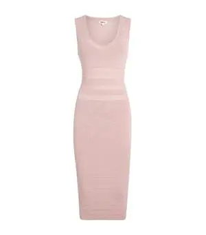 L'Agence Taren Knitted Midi Dress - Pink