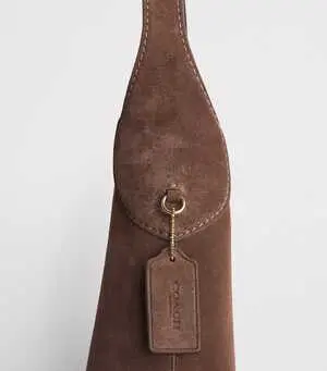 COACH Suede Brooklyn 39 Shoulder Bag - Brown