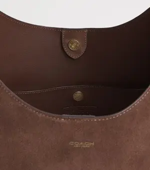 COACH Suede Brooklyn 39 Shoulder Bag - Brown