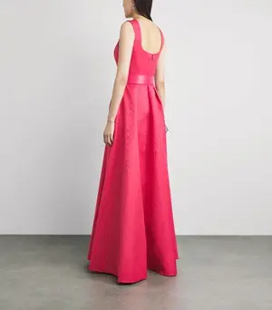 Rebecca Vallance Moiré Effect Rosalia Gown - Red
