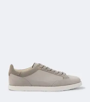 Brunello Cucinelli Suede-trimmed Leather Sneakers