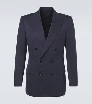 TOM FORD Double-breasted Silk Blazer