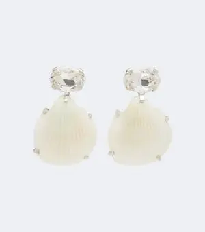 JENNIFER BEHR Kauai Embellished Drop Earrings - Silver