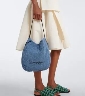 JW Anderson Bulb Small Beaded Shoulder Bag - Blue
