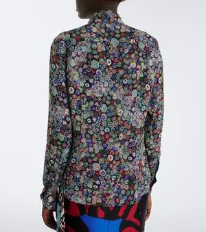 Dries Van Noten Embellished Printed Shirt - Multicoloured