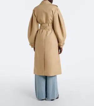 GANNI Cotton Trench Coat