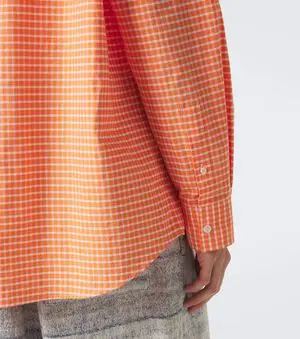 Loewe Checked Cotton-blend Shirt