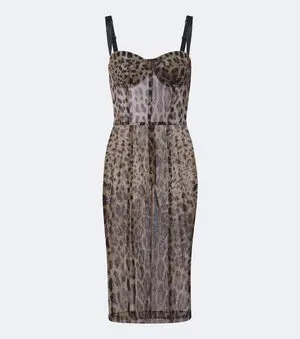 Dolce & Gabbana Leopard-print Bustier Dress