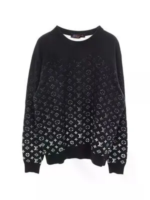 LOUIS VUITTON Monogram Gradient Sweater - Black