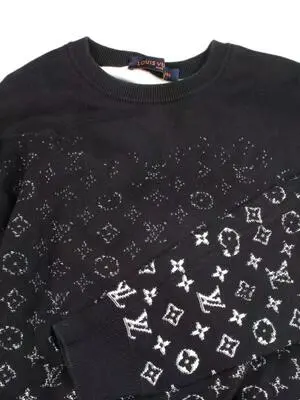 LOUIS VUITTON Monogram Gradient Sweater - Black