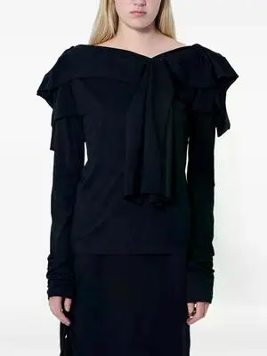 Yohji Yamamoto Long-sleeve Blouse With Layered Detailing