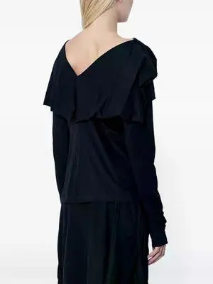 Yohji Yamamoto Long-sleeve Blouse With Layered Detailing