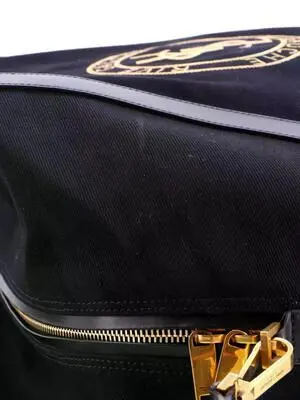 Saint Laurent Rive Gauche Embroidered Canvas Handbag