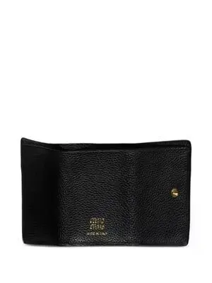 Miu Miu Small Logo-plaque Leather Wallet