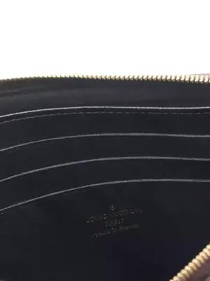 LOUIS VUITTON Monogram Giant Reverse Double Zip Shoulder Bag