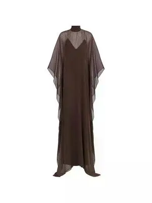 TALLER MARMO Muscat Fil-coupé Kaftan Maxi Dress