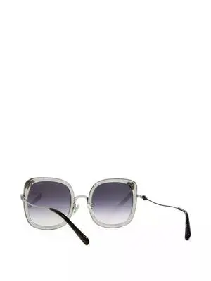 COACH Glitter Effect Floral Embellished Sunglasses