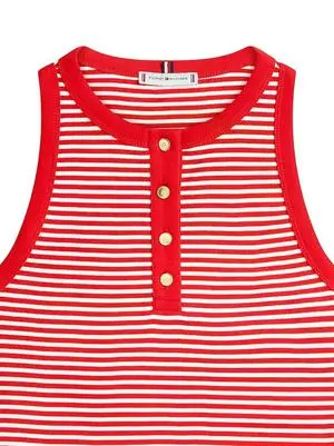 Tommy Hilfiger Sleeveless Henley Top