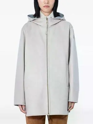 Moncler Hooded Zip-front Coat