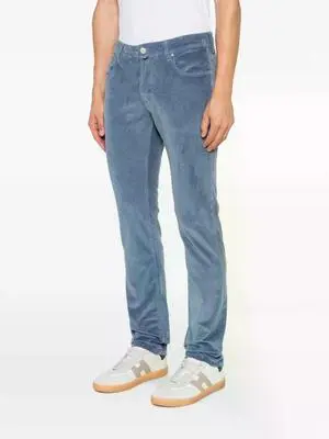 Jacob Cohen Bard Slim-fit Corduroy Trousers - Blue