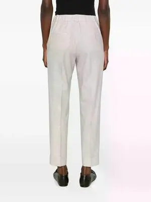 Peserico Belt-loops Houndstooth Trousers