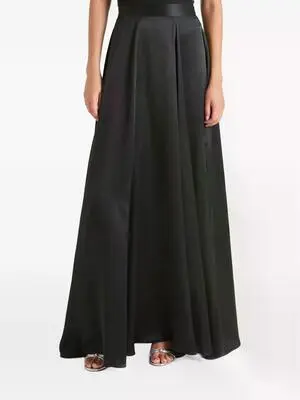 TEMPERLEY LONDON Amerie Pleated Satin Maxi Skirt